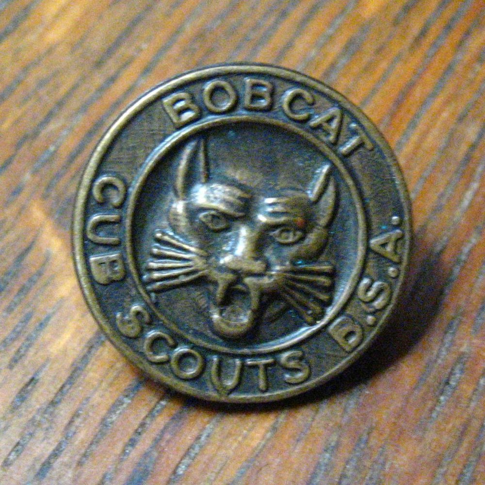Bsa Cub Scout Bobcat Vintage Lapel Pin - Gem Bsa Cub Scout Bobcat Vintage Lapel Pin - Gem